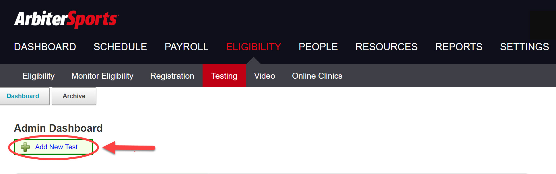 How To Create and Monitor Tests – ArbiterSports