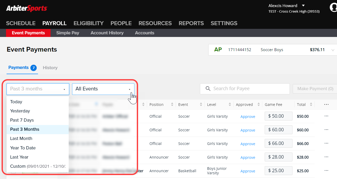 Pay Event Workers – ArbiterSports