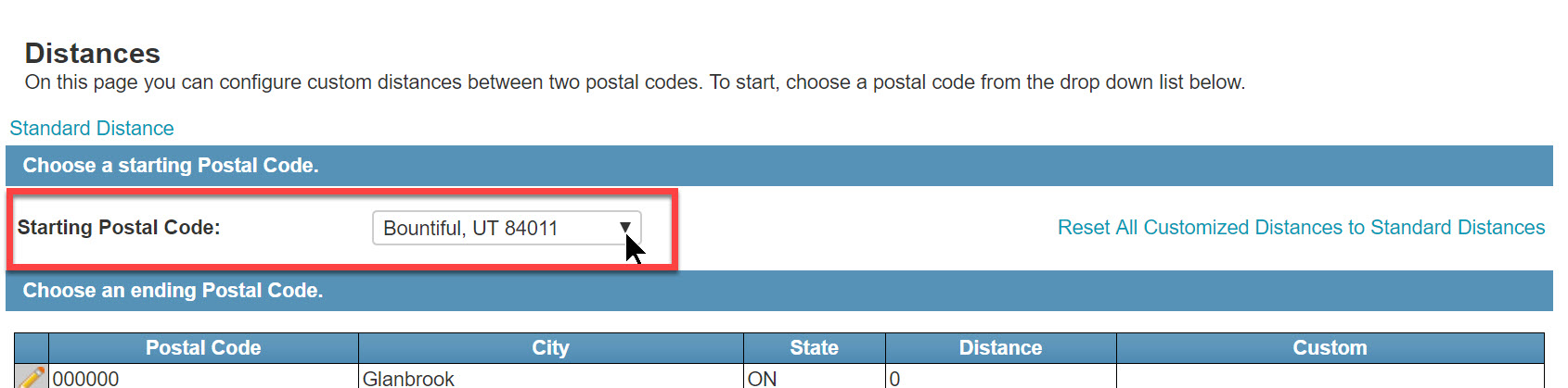 Distances – ArbiterSports
