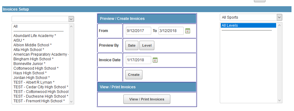 Invoices – ArbiterSports
