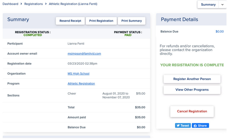 Student Registration - Making Additional Payments on a Deposit Paid ...