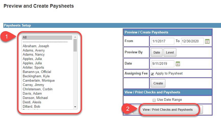 Deleting Paysheets and Invoices – ArbiterSports