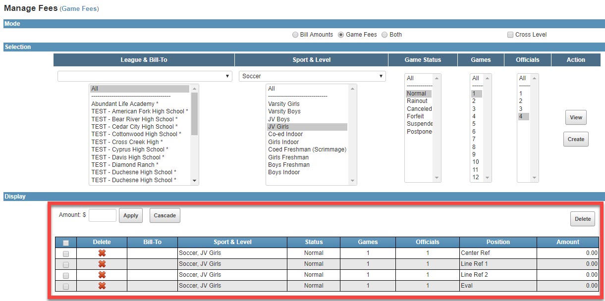 Game Fees – ArbiterSports