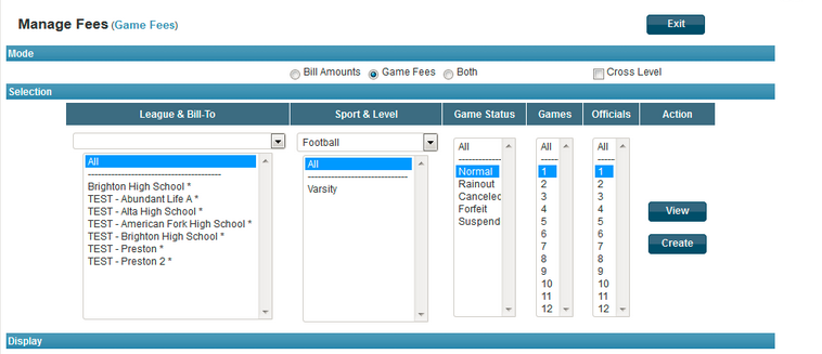 Game Fees – ArbiterSports