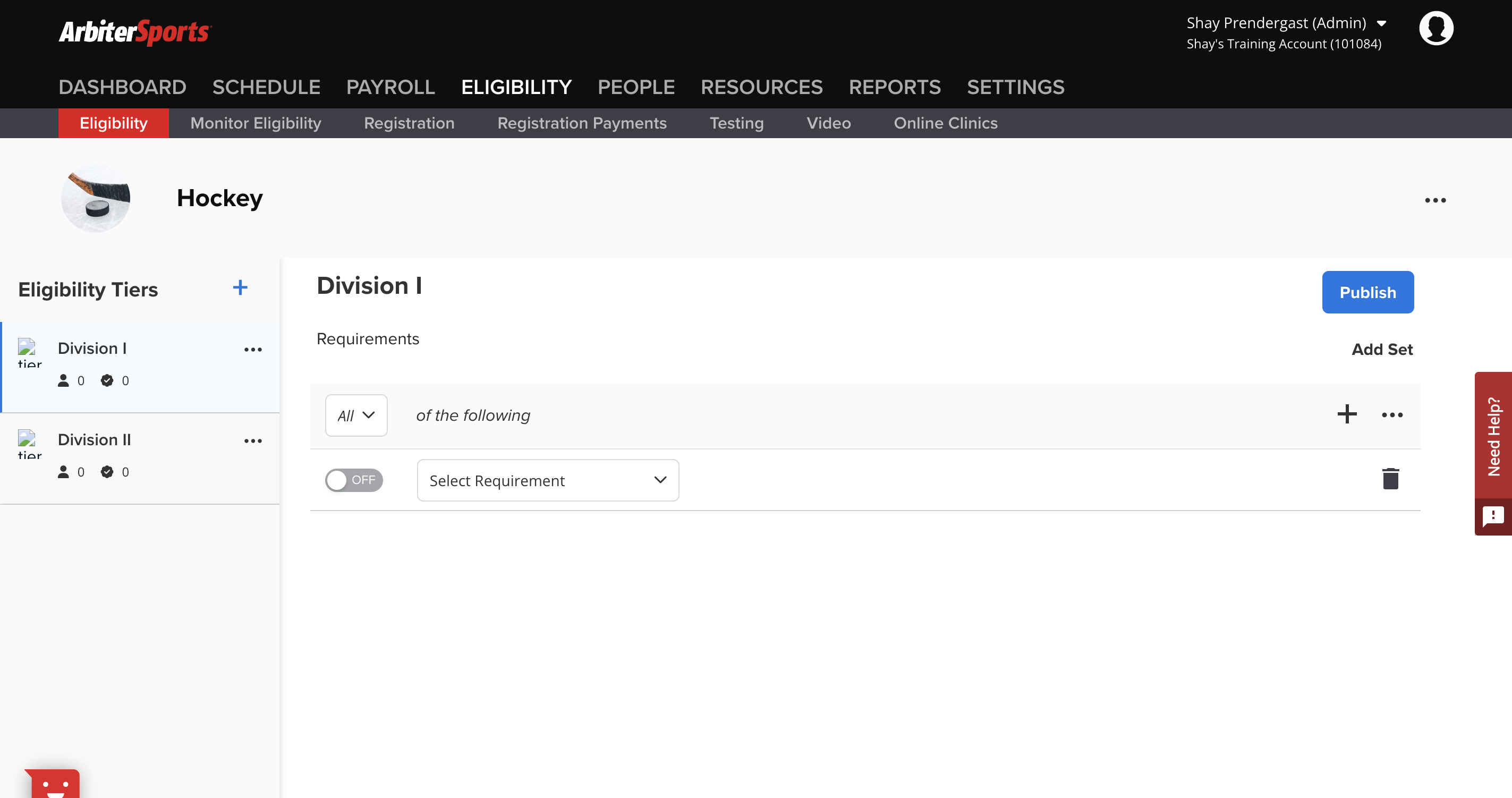 Eligibility (Create, Edit, Monitor) – ArbiterSports