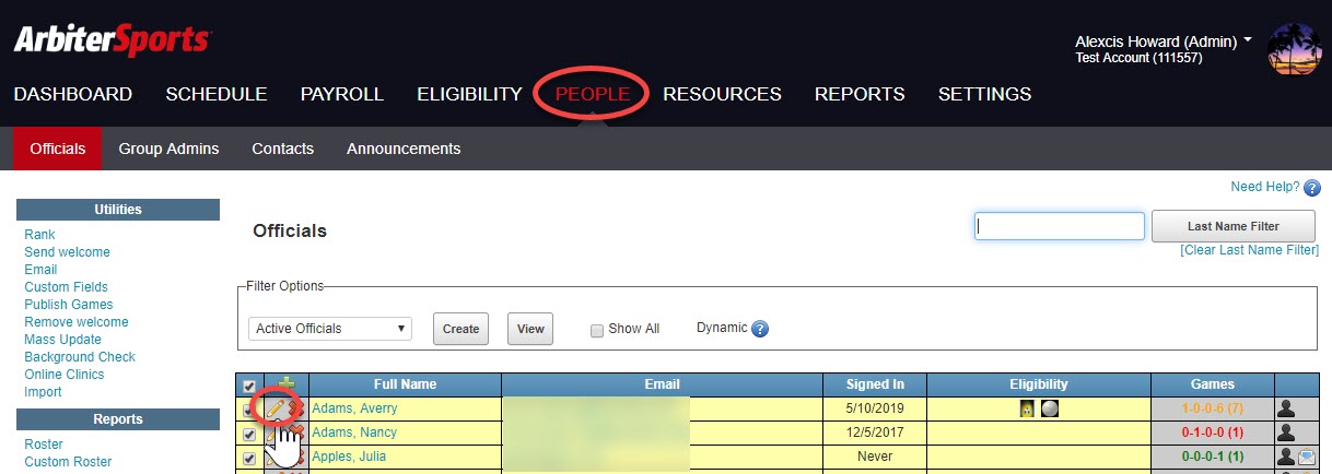 Setting Travel Limits for Officials (Admin) – ArbiterSports