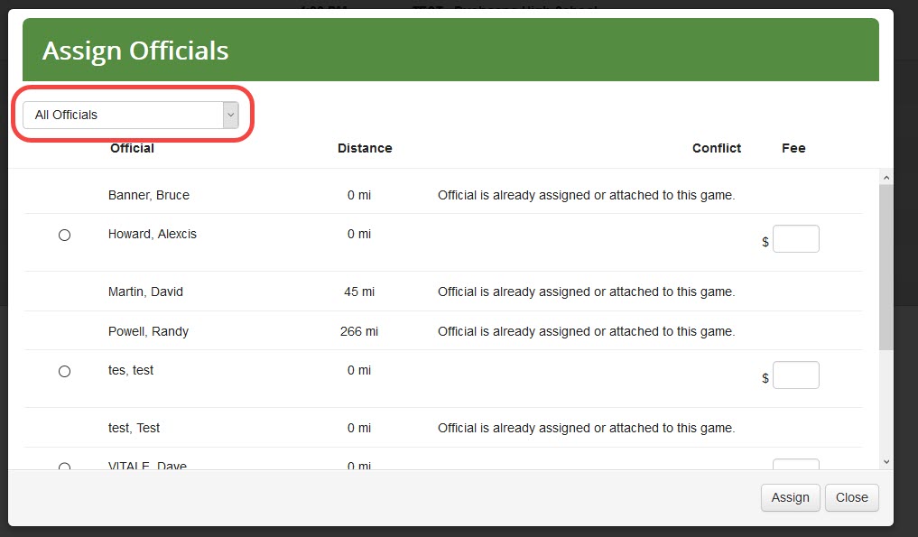 How To Assign Officials in ArbiterGame – ArbiterSports