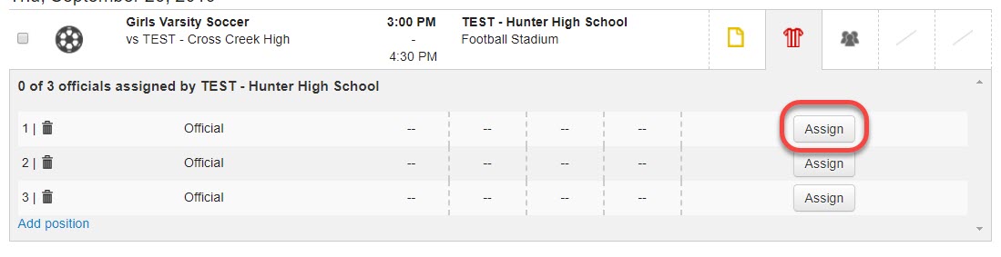 How To Assign Officials in ArbiterGame – ArbiterSports