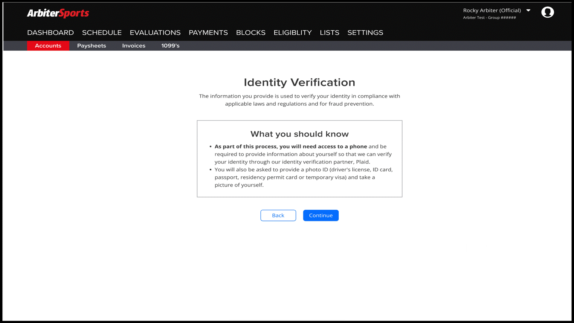 How to Set Up Your Arbiter Pay Account | Officials and Event Workers ...