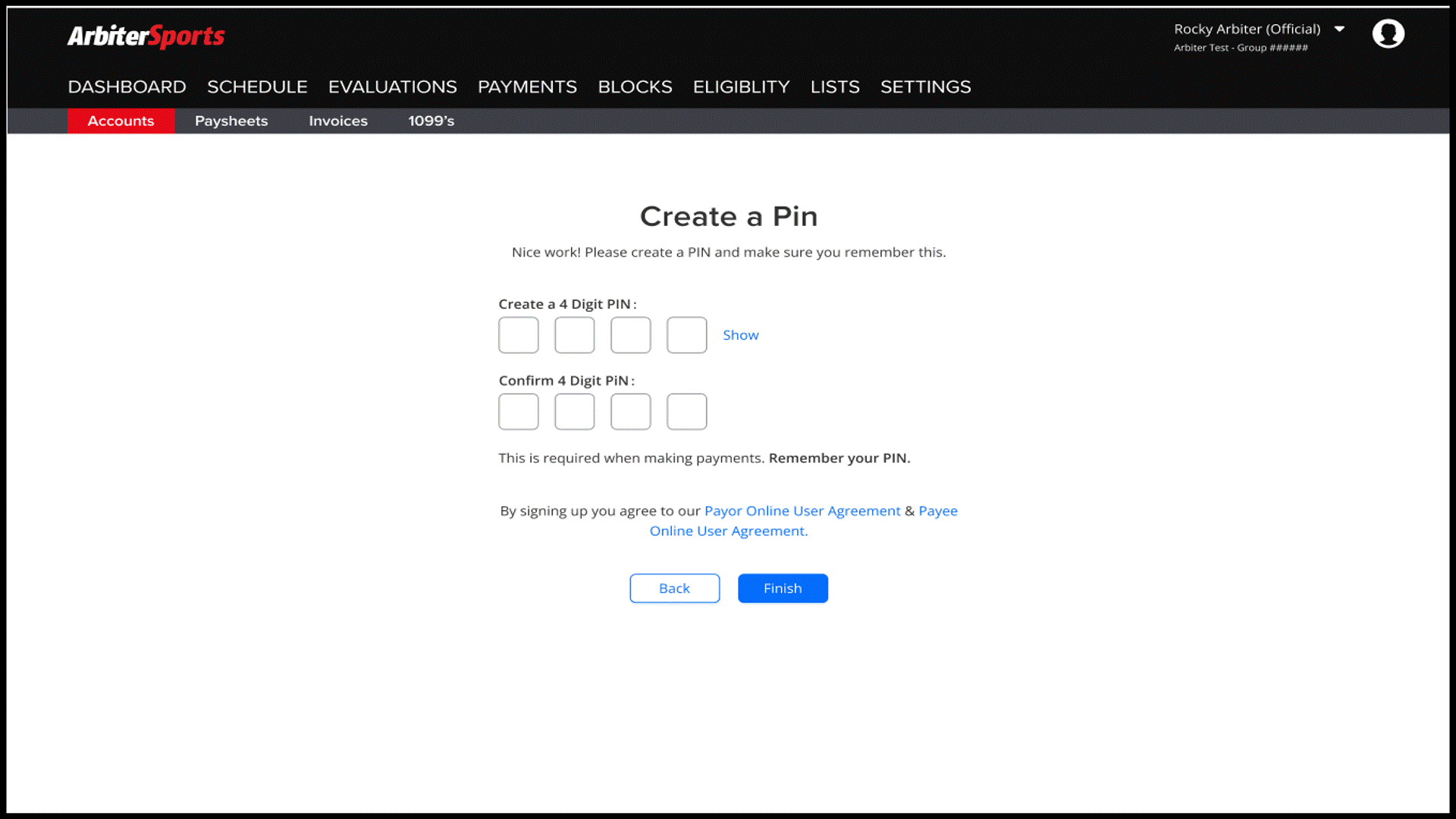 How to Set Up Your Arbiter Pay Account | Officials and Event Workers ...