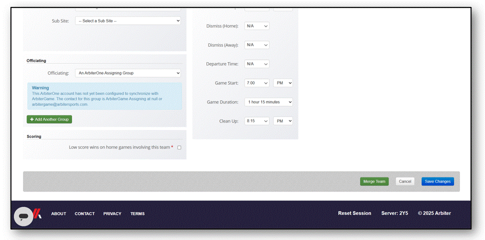 How do I Link my ArbiterOne Assigner to my Teams? – ArbiterSports
