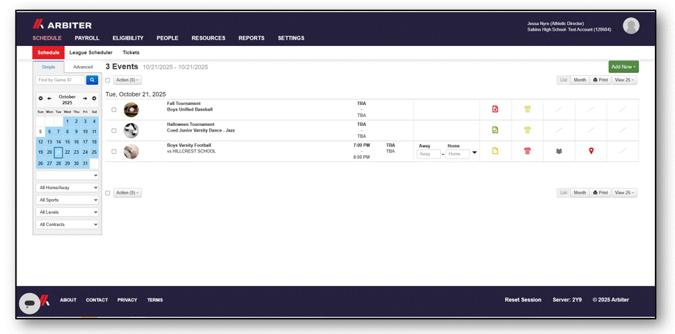 How do I add a game in ArbiterGame? – ArbiterSports