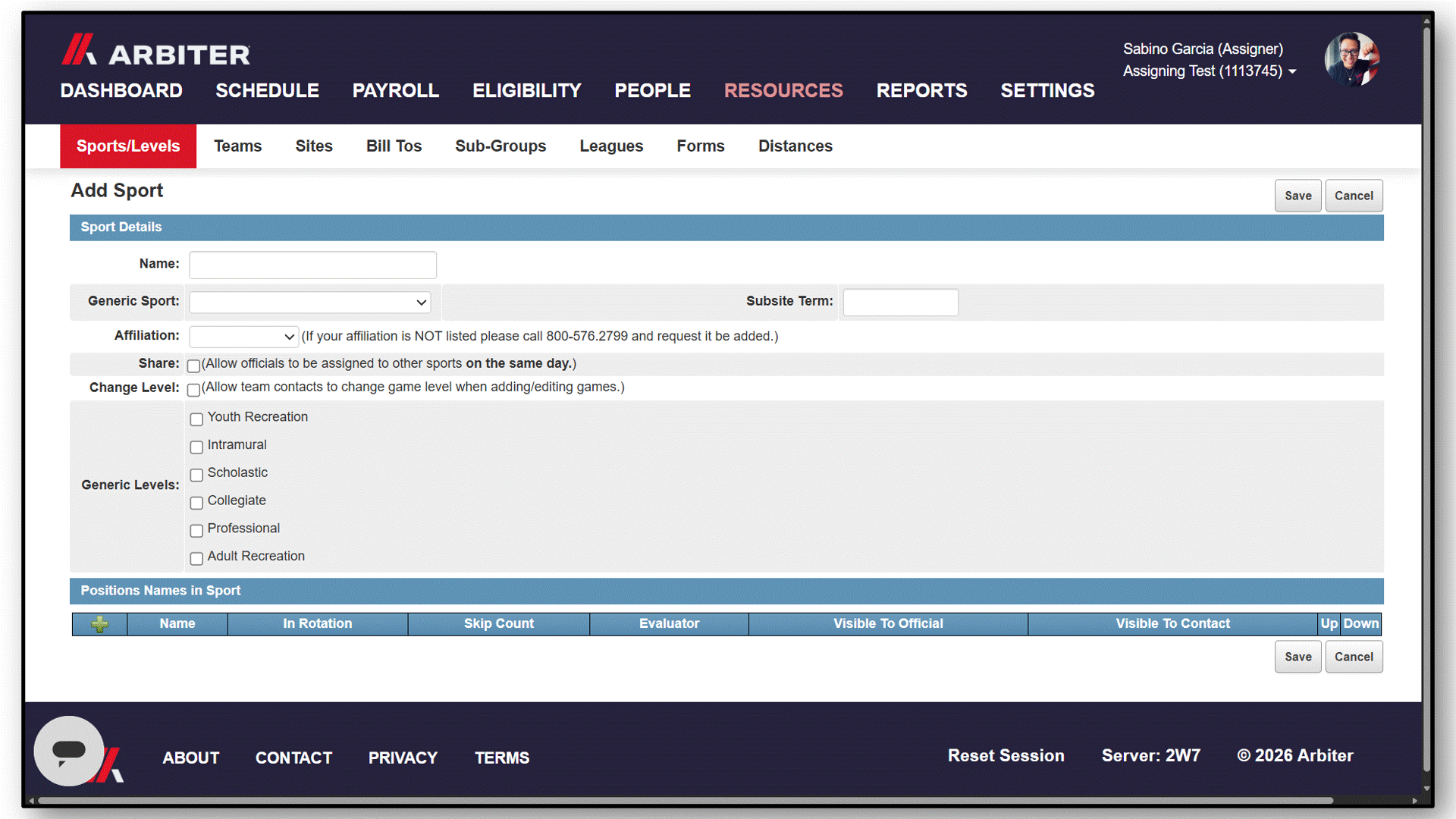 How do I Create, Edit, and Delete Sports? – ArbiterSports