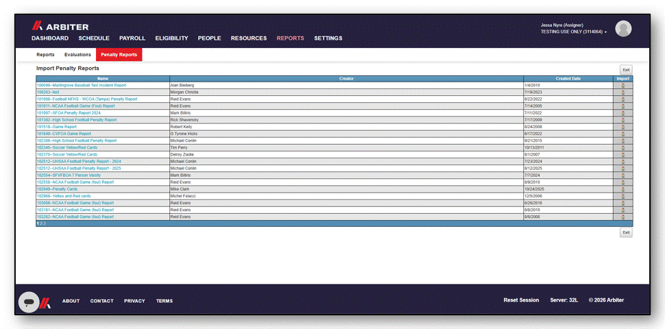 How do I Create Penalty Reports? | ArbiterOne Assigners – ArbiterSports